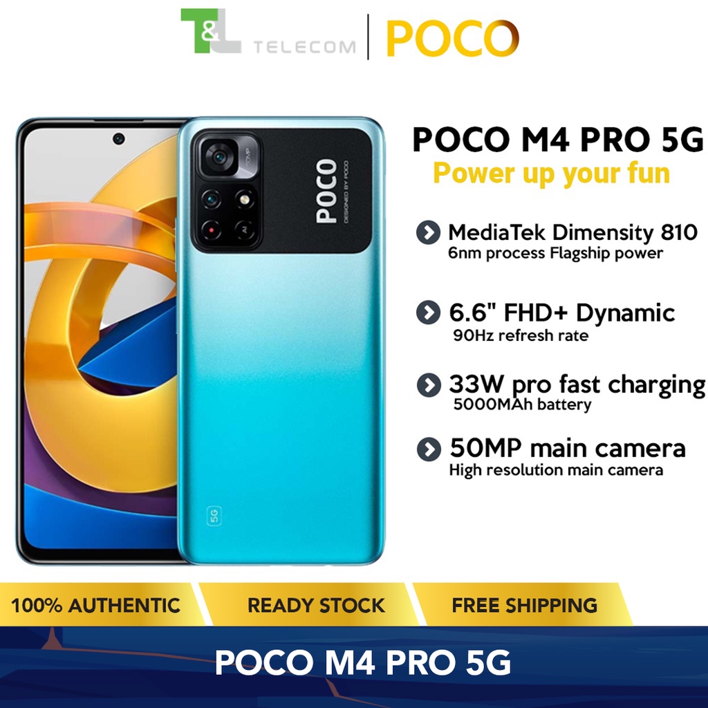 [CLEARANCE] POCO M4 PRO 4GB+64GB / 6GB+128GB Dual SIM 5G - Free ...
