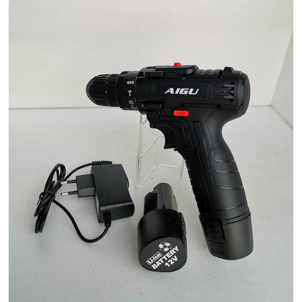 AIGU 12v LI-ION POWER CORDLESS DRILL | Shopee Singapore