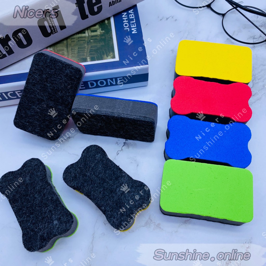 2pcs/set JOY Magnetic Mini Whiteboard Eraser 7 x 4 x 2cm | Shopee Singapore
