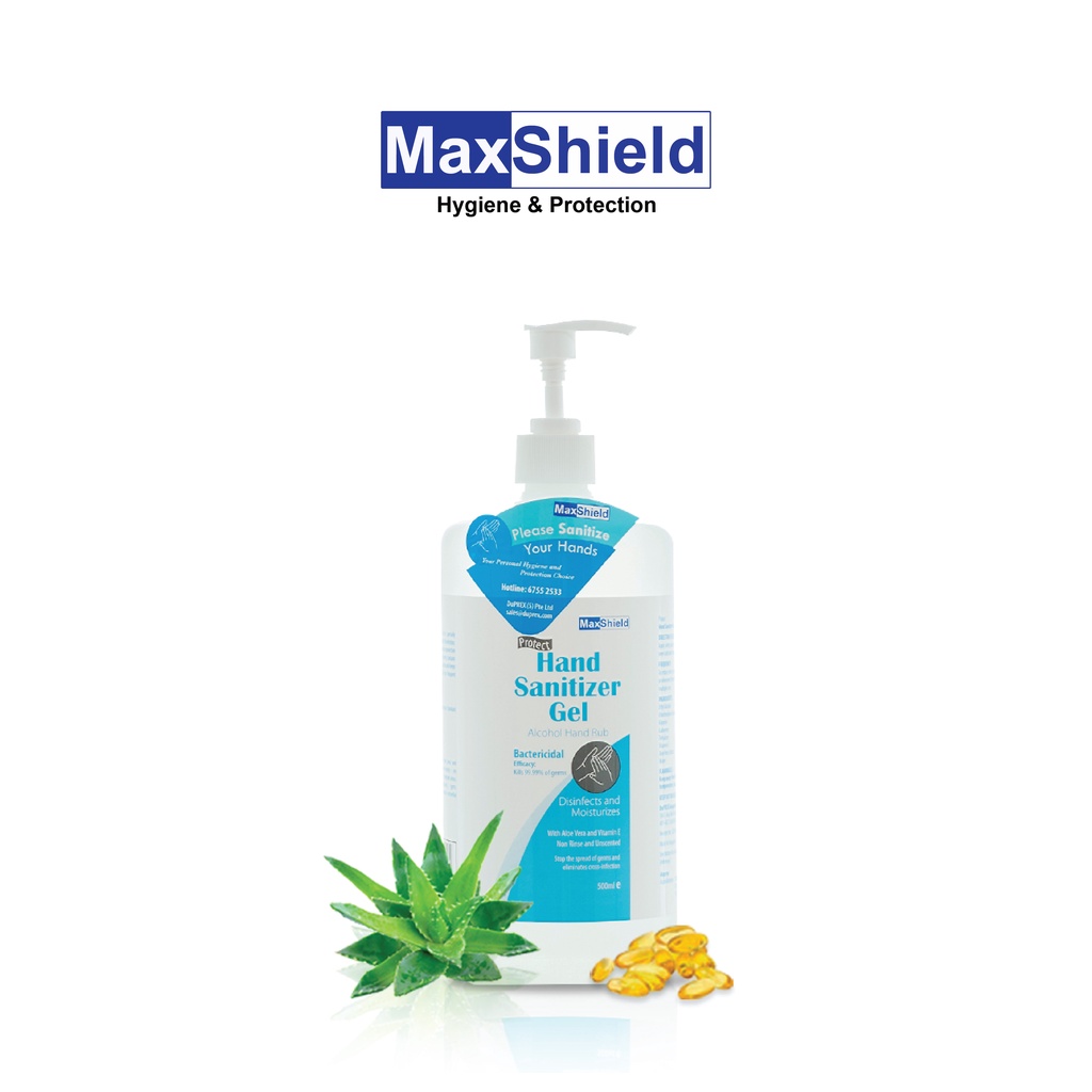 Maxshield Gel Hand Sanitizer (1 x 1000ml) /Alcohol-Based / Kills 99.99% ...