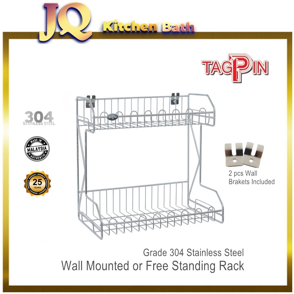 Tagpin TPMT21418 Grade304 Stainless Steel Wall Mounted or Free Standing ...