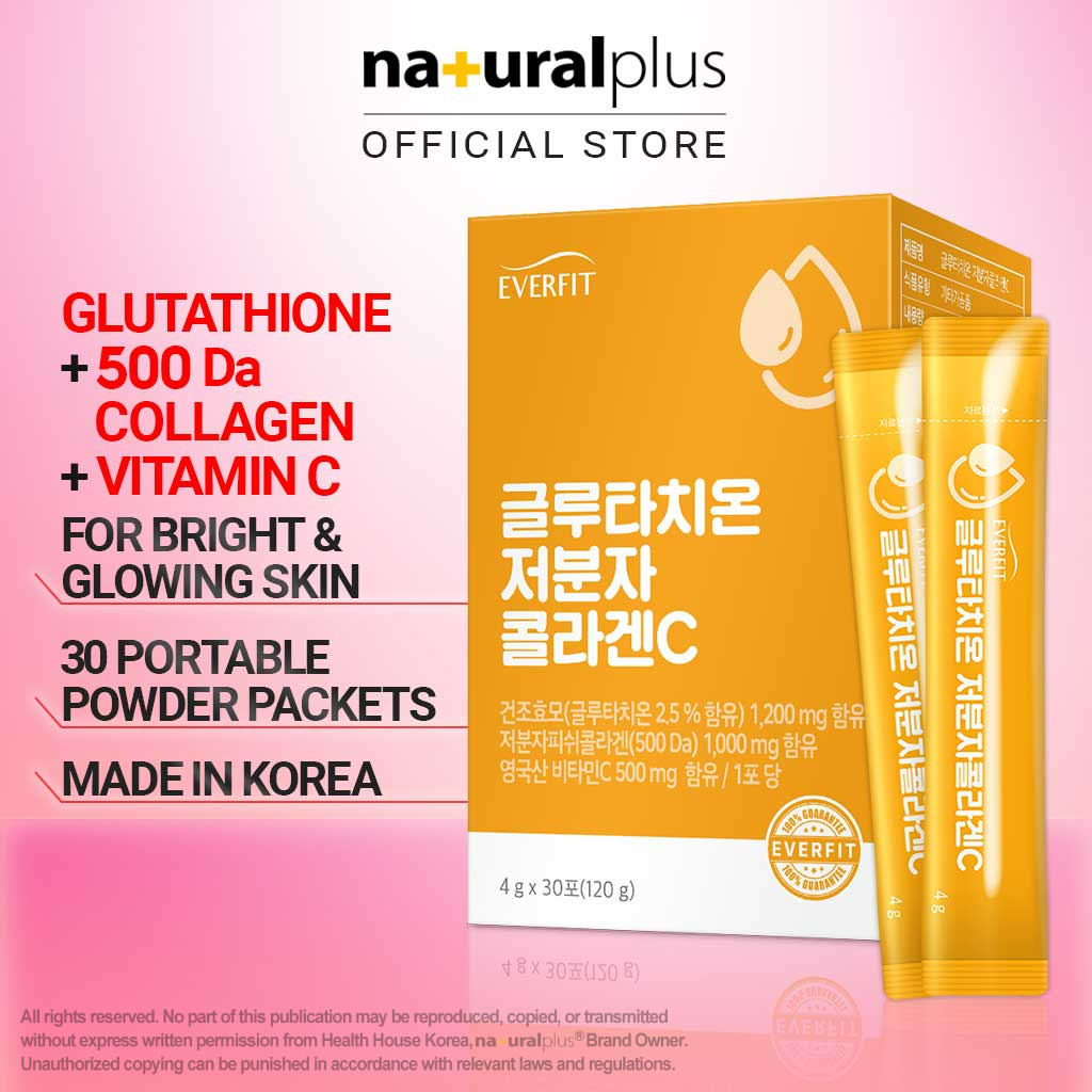 NATURALPLUS K-Beauty Bundle Everfit Whitening Glutathione Hydrolyzed ...