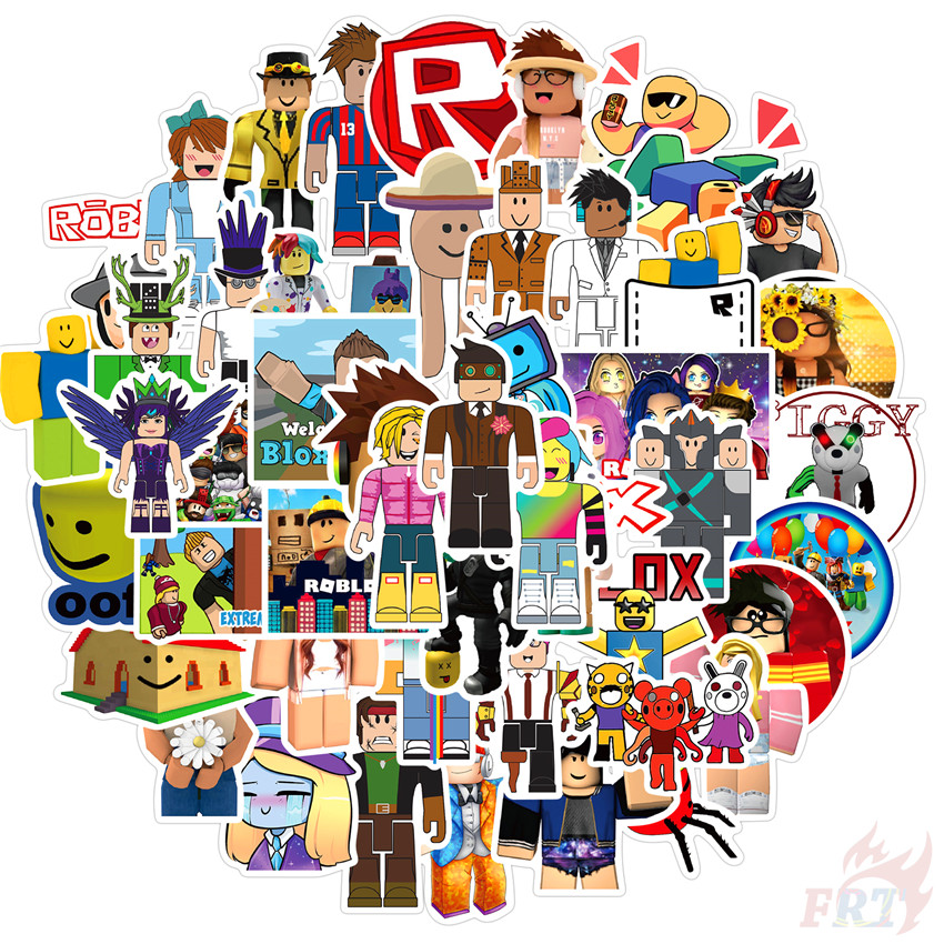 50Pcs/Set Roblox Series 02 Stickers VR Games DynaBlocks Cartoon DIY ...