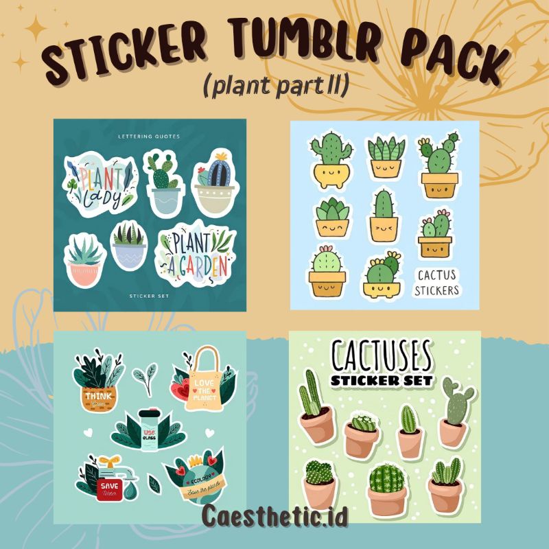 Aesthetic TUMBLR STICKER - HP LAPTOP STICKER - TUMBLR PACK STICKER ...