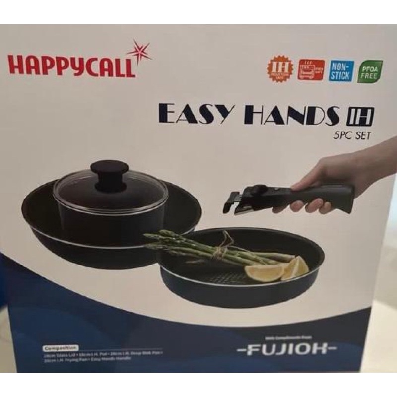 Happycall Easy Hands 5 pc cookware set | Shopee Singapore