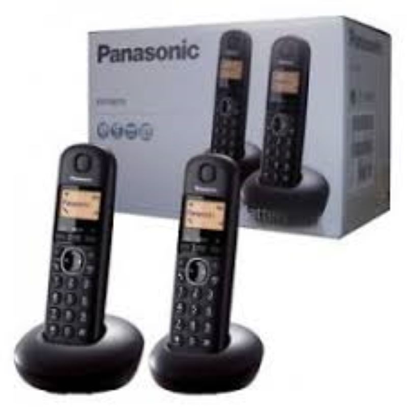 Panasonic KX-TGB212 Digital Twin DECT Cordless Telephone With Caller ID Black- | Shopee Singapore