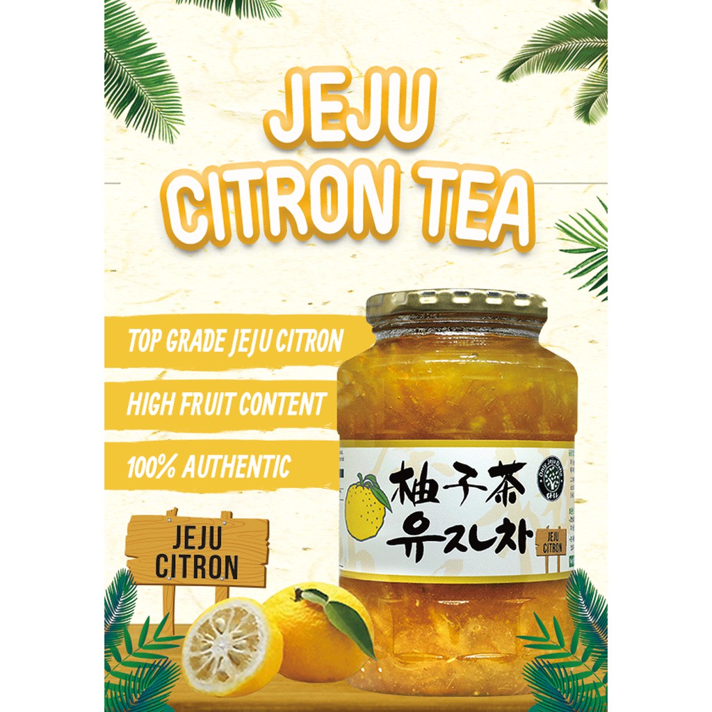 (Korean's Favourite) Honey Citron Tea 1kg /Jeju Citron Tea 1kg | Shopee ...