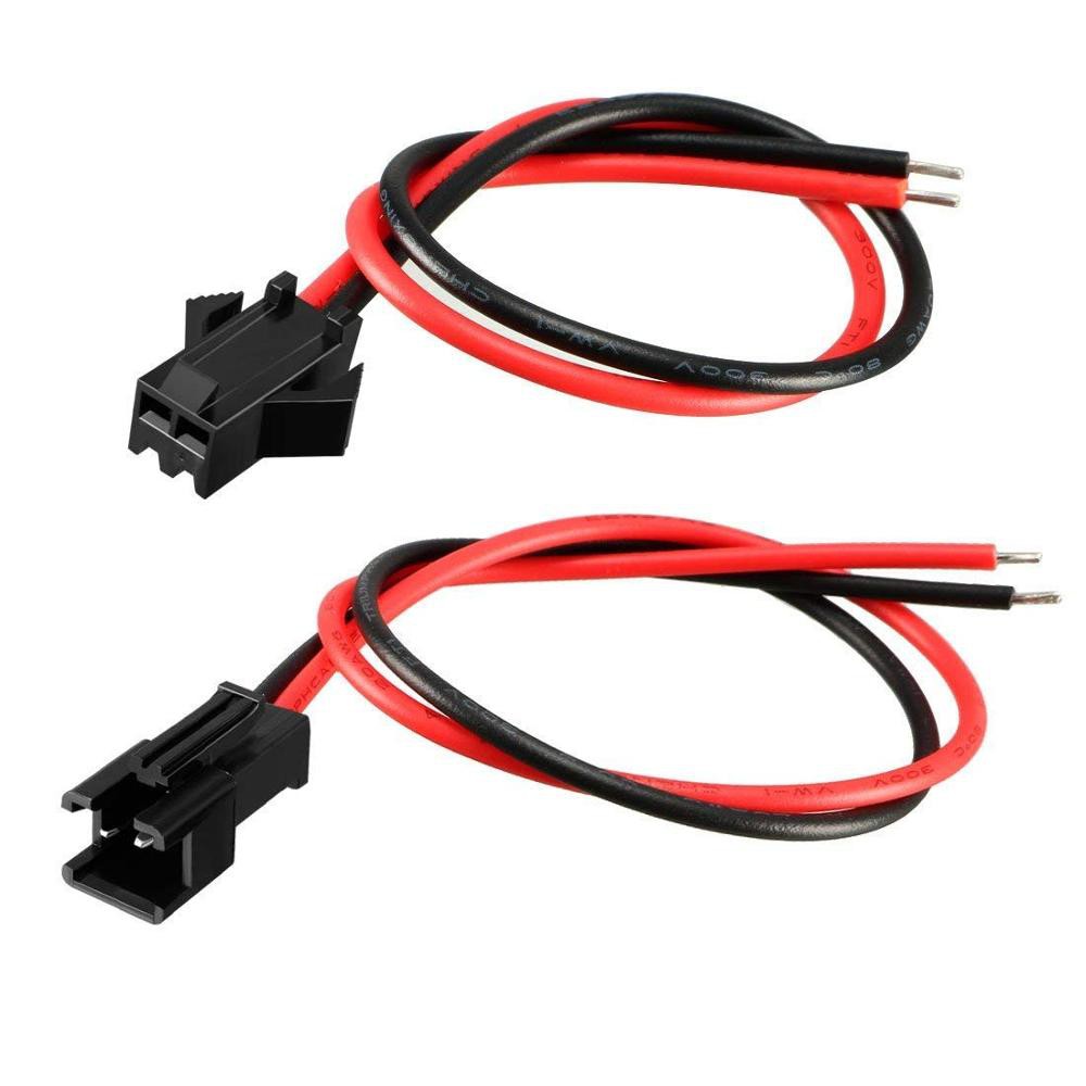 1pair JST SM 2pin JST Male female DC Socket Cable Connector SM2P Connector with flexible 22AWG ...