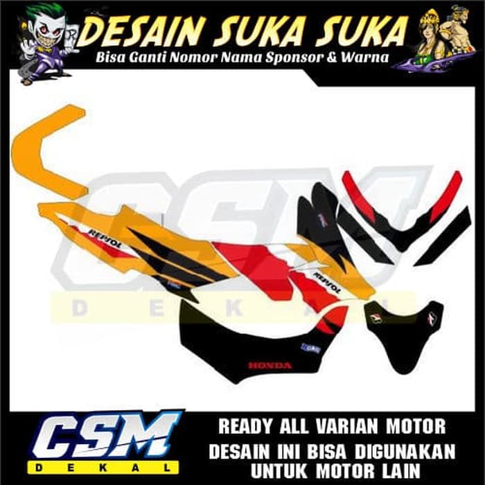 531 DECAL DECAL MOTORCYCLE PCX 125 150 STICKER STICKER STRIPING BODY ...