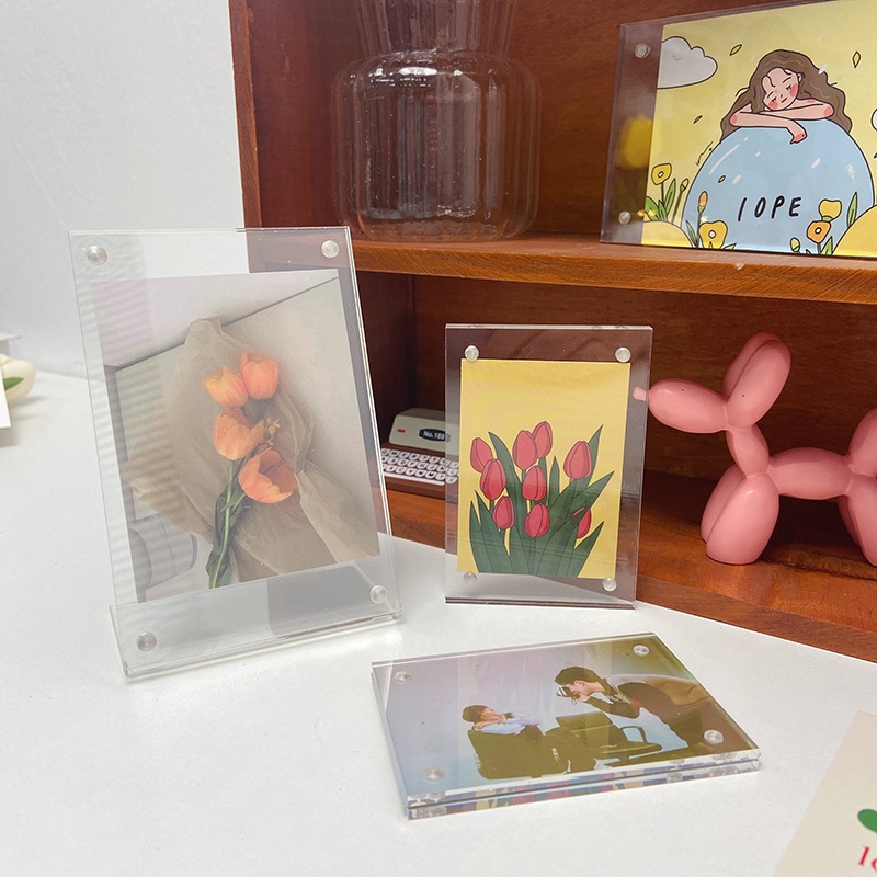 🇸🇬Ready Stock🇸🇬Acrylic Family Photo Frame Photo Stand Picture Frames ID ...