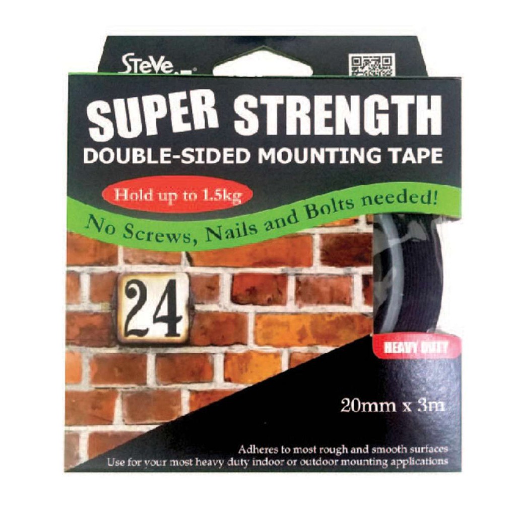 Steve & Leif Double-Sided High Bond Acrylic Foam Tape (20mm x 3m ...