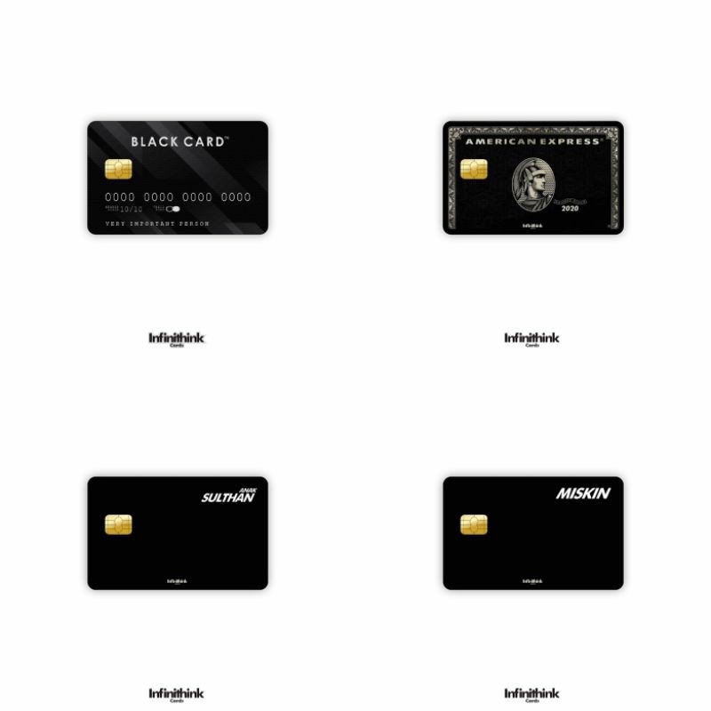 Garskin/sticker/atm Card SKIN BLACK VERSION (DEBIT/CREDIT/ETOLL/FLAZZ ...