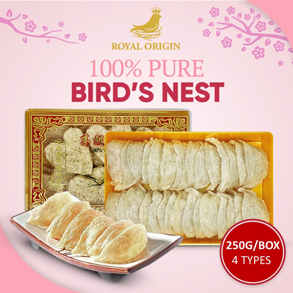 [SUPPLIER of BIG BRANDS] 250g DRY BIRD NEST 4 TYPES ️ Good for 40-60 ...