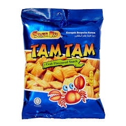 5 Packs TamTam Tam Tam Crab Flavoured Snack 60g Each HALAL Snek Perisa ...