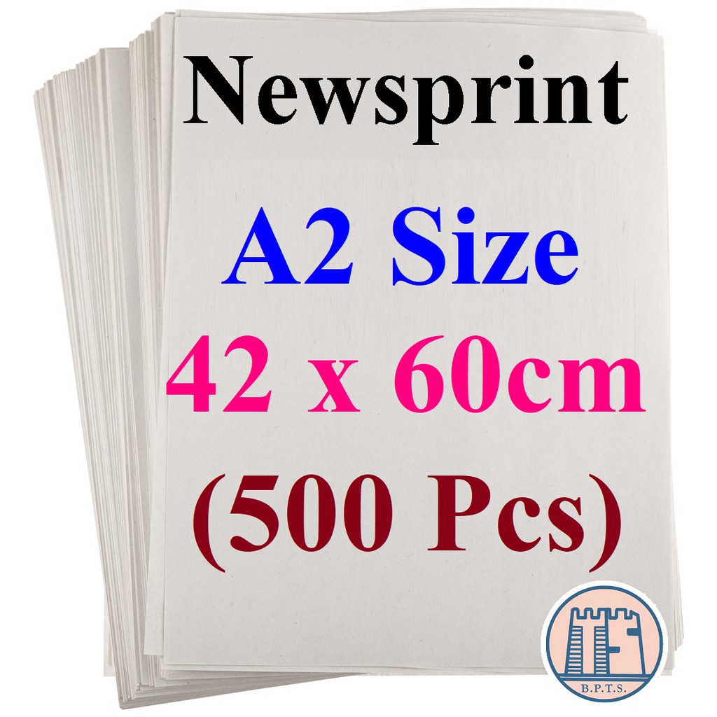 A2 newsprint / White Packing Wrapping Paper A2 Size | Shopee Singapore