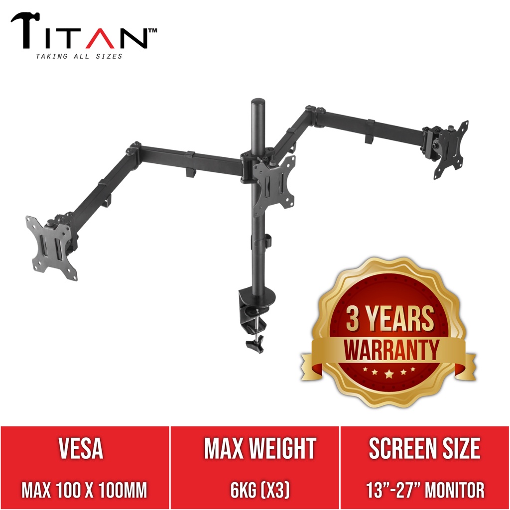 SGB333 MONITOR BRACKET FOR 13"-27" MONITOR | Shopee Singapore