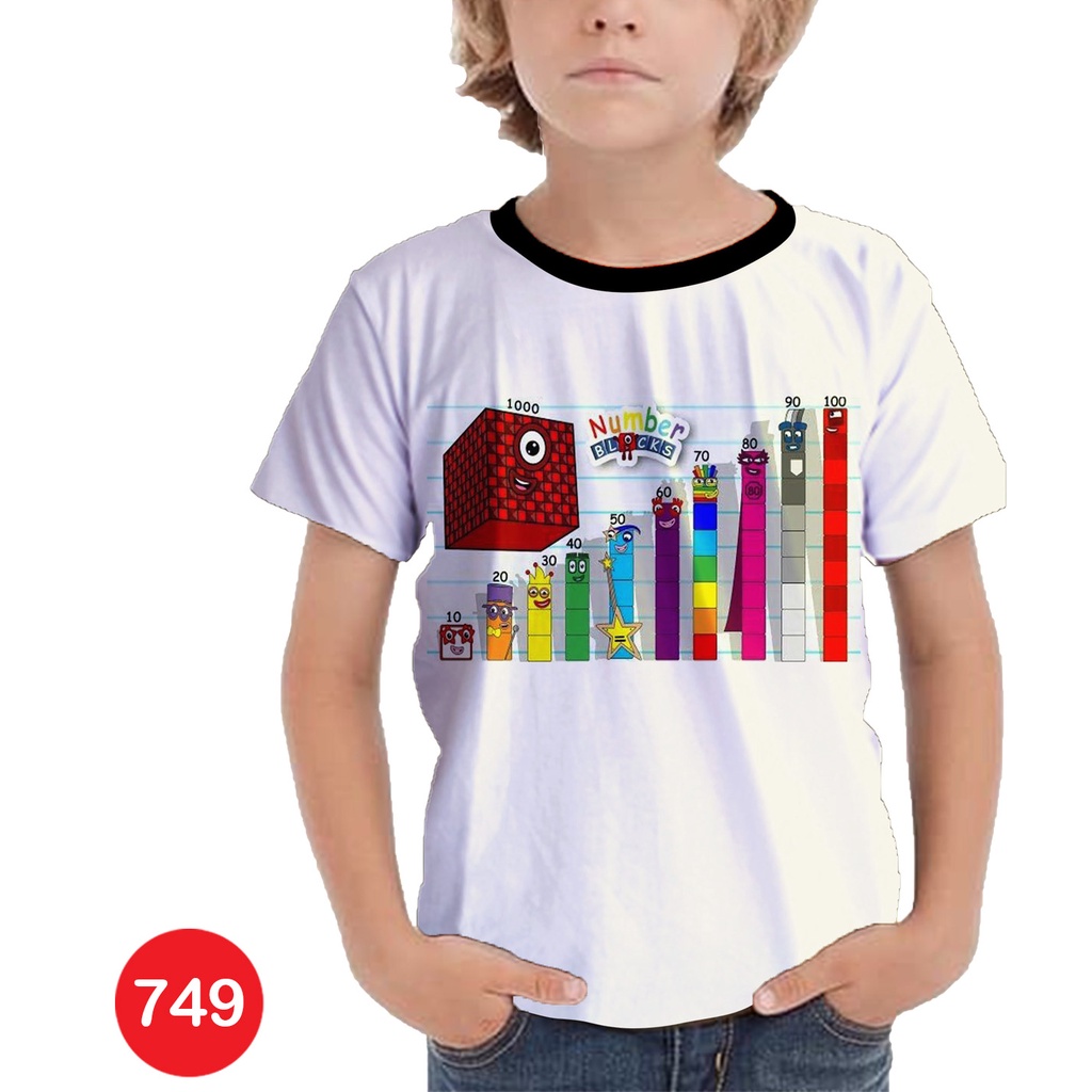 Children's Clothes Numberblocks Numberblocks Clothes 3D Cartoon TV ...