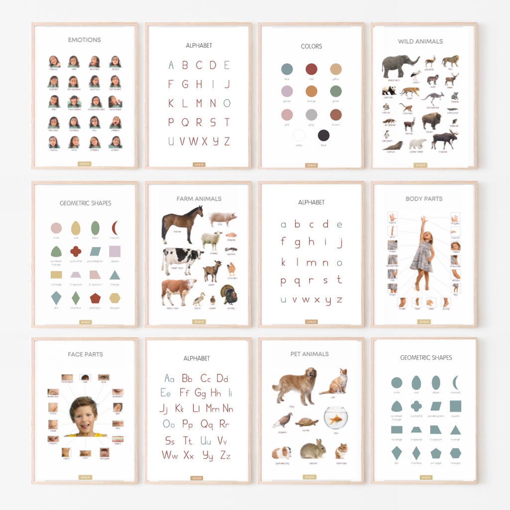 Montessori Complete Children's Education Poster | Abc Poster For ...