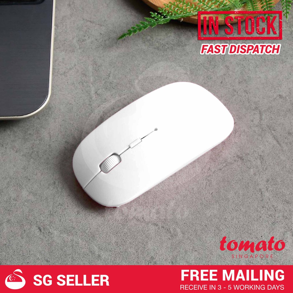 [SG Seller] Super Slim Wireless Laptop Computer Mouse Battery Operated ...
