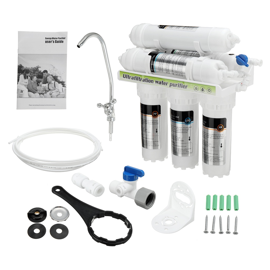 6 Stage 3+3 Mode Ultrafiltration Drinking Water Filter System Home ...