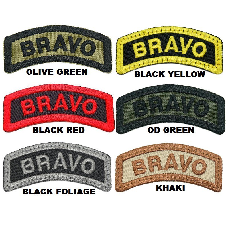 BRAVO TAB - BLACK FOLIAGE, BLACK RED, BLACK YELLOW, KHAKI, OD GREEN ...