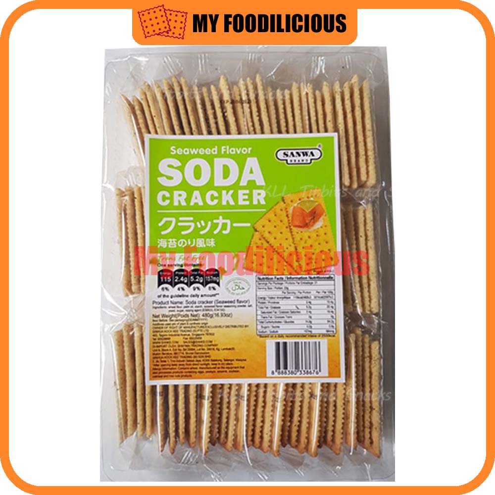 Sanwa Soda Crackers 480g/21pkts Saltine/Original/Sesame/Grain/Seaweed/Tomato | Shopee Singapore