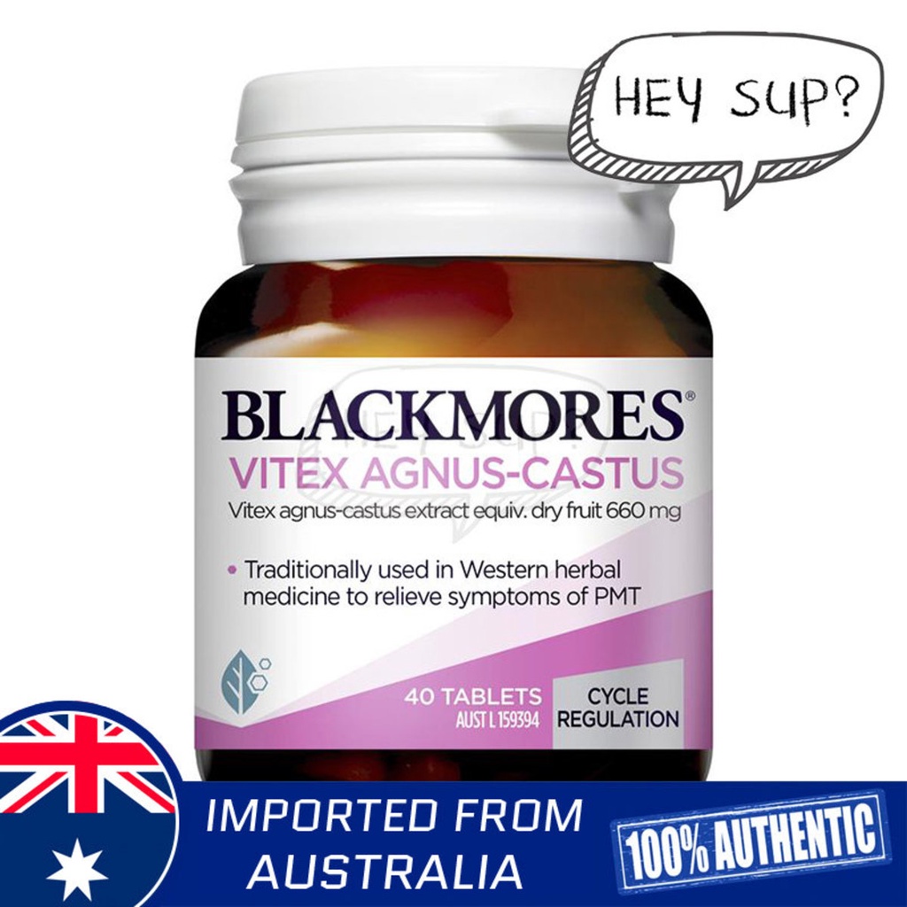 Blackmores Vitex Agnus-Castus 40 Tablets (Menstrual Hormonal Balance ...