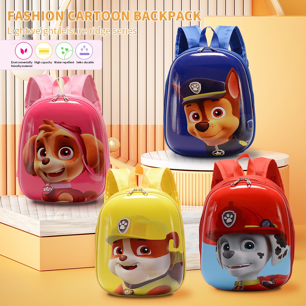 Cartoon Bag Hard Shell Paw Patrol Kindergarten Backpack For Children ...