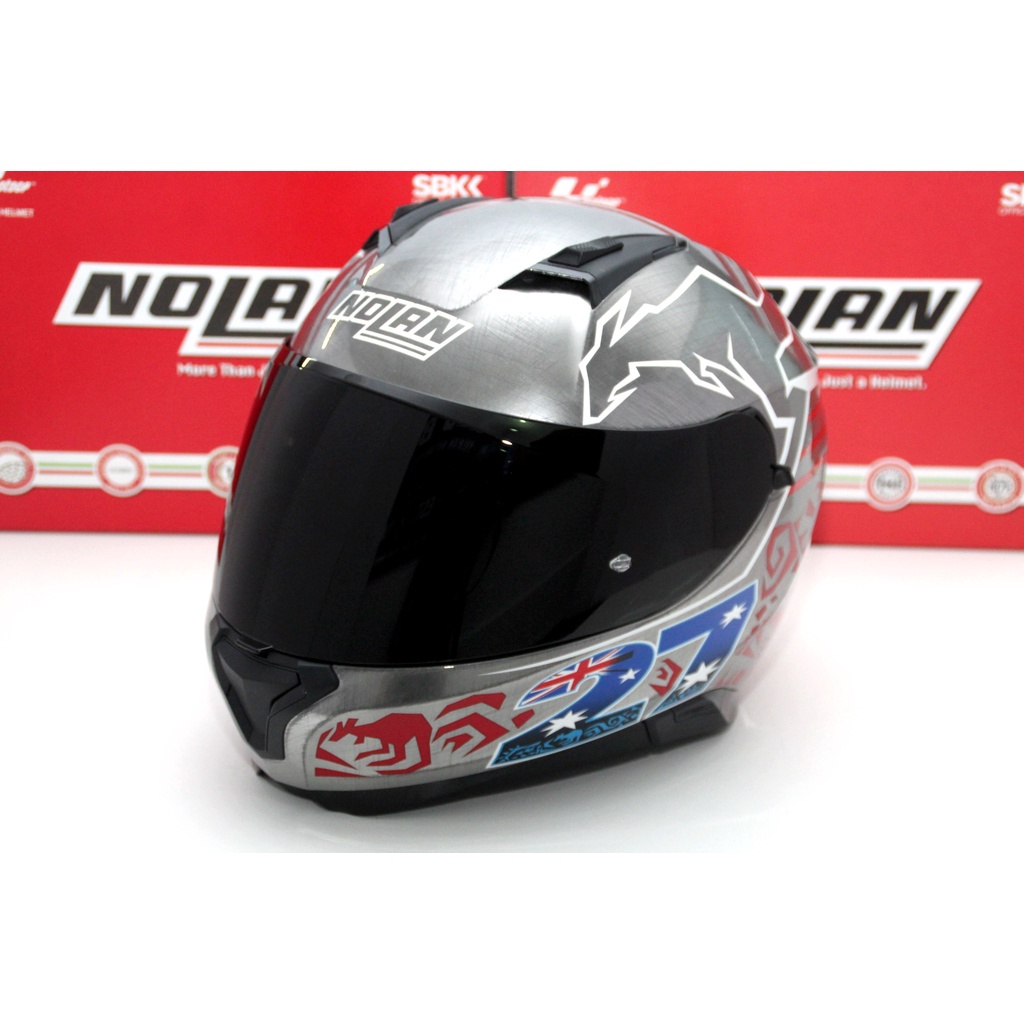 Nolan N87 Iconic Replica N-Com (35 Stoner Scratched Chrome) | Shopee ...
