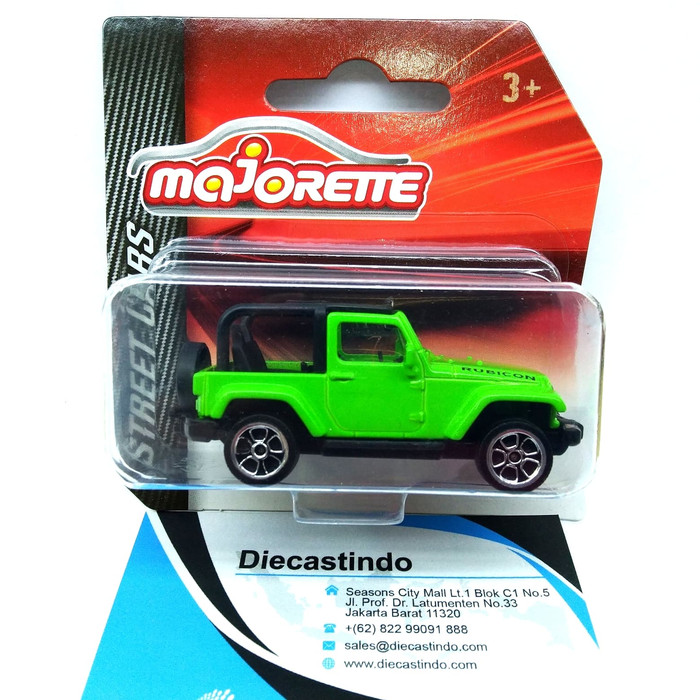 Majorette Street Cars Jeep Wrangler Rubicon Open Top 1:60. Scale ...