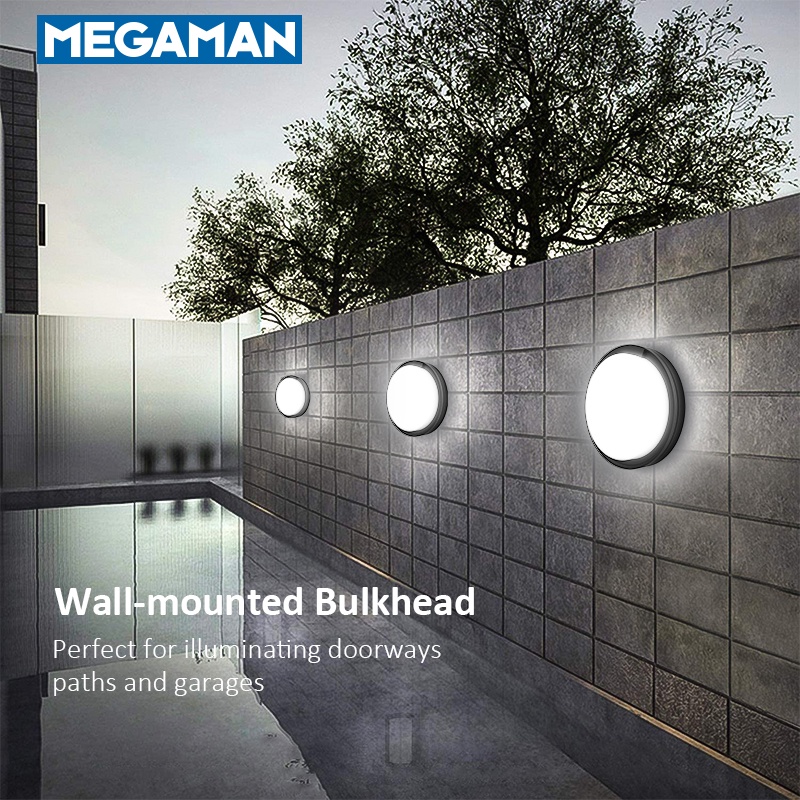 Megaman Signature Bulkhead Super Bright For Security Outdoor ...