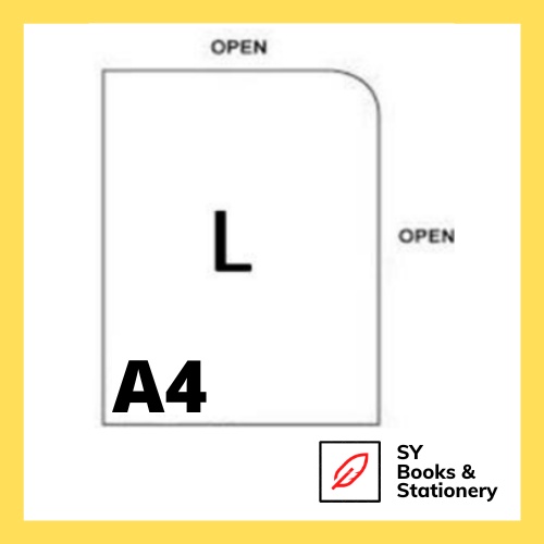 A4 Transparent Clear Holder File / PVC Document Clear Holder / L Shape ...