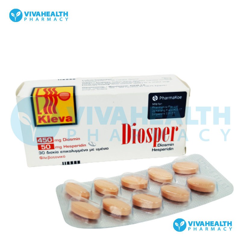 Diosper 450mg/50mg (alternative to Daflon/ Euvein) 30s | Shopee Singapore