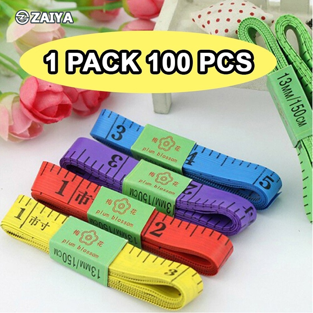 Measuring Tape (Pita Ukur) 150cm (1PACK 100 PCS) | Shopee Singapore