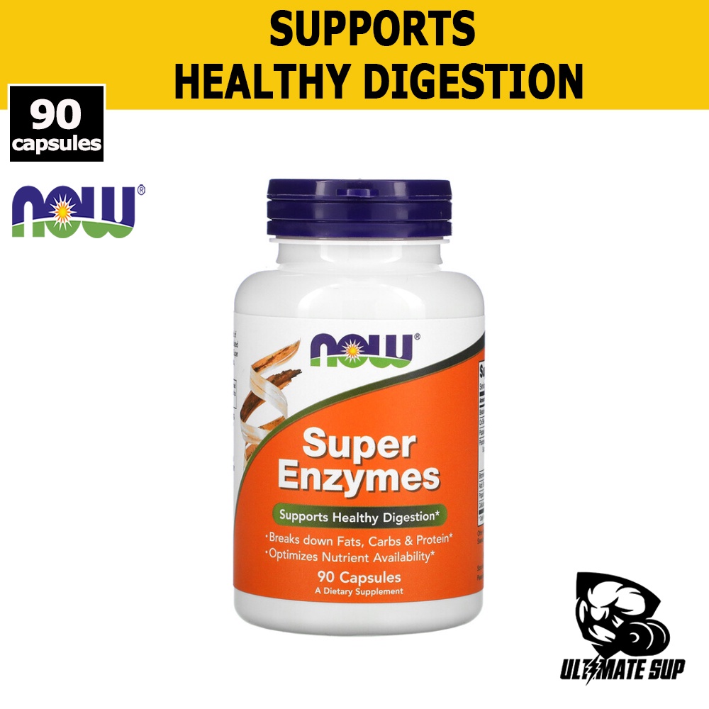 Now Foods, Super Enzymes, Digestive Enzyme, Probiotics, Carb, Protein ...