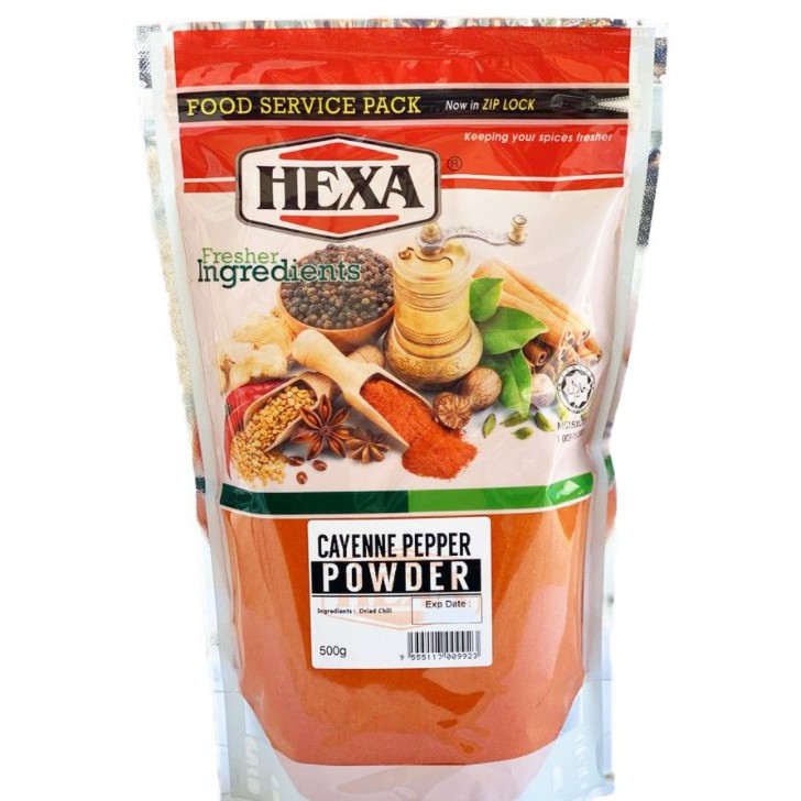 HEXA Cayenne Pepper Powder 500gm Serbuk Lada Cayenne Halal (Food ...