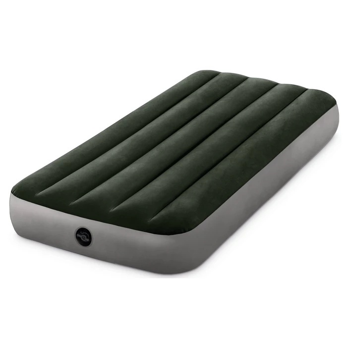 INTEX - Fiber Tech Dura Beam Single Size ARMY GREEN Air Mattress ...