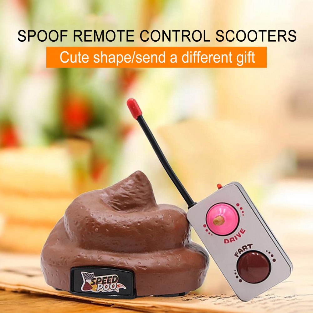 Prank Fake Poop Electric Crap Poo Gross Joke Dirty Trick RC Toy Remote ...