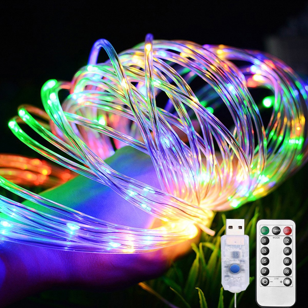 20m LED Rope Tube Lights, 33ft 100 LED 5 M / 16.5 Ft 65.6FT Indoor ...