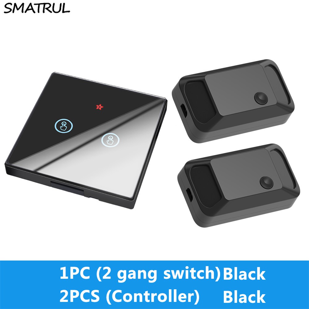 SMATRUL smart home Wireless touch Switch Light 433MHZ RF Remote Control ...