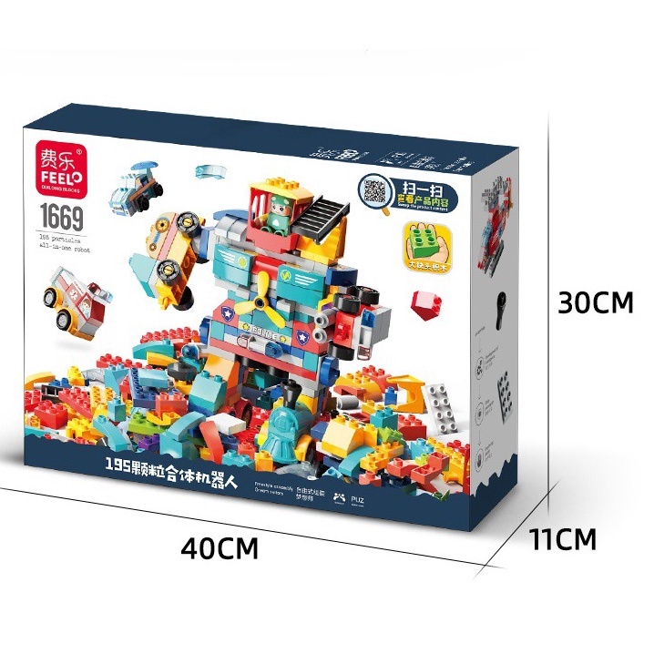 [SG Ready Stock] NEW Feelo Robot Vehicles Tank Building Blocks Gift ...