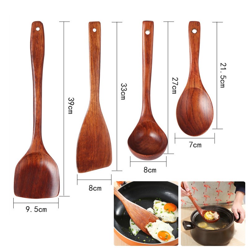 1 Pc Japanese Style Solid Wood Shovel Durable Non Stick Special Spatula ...