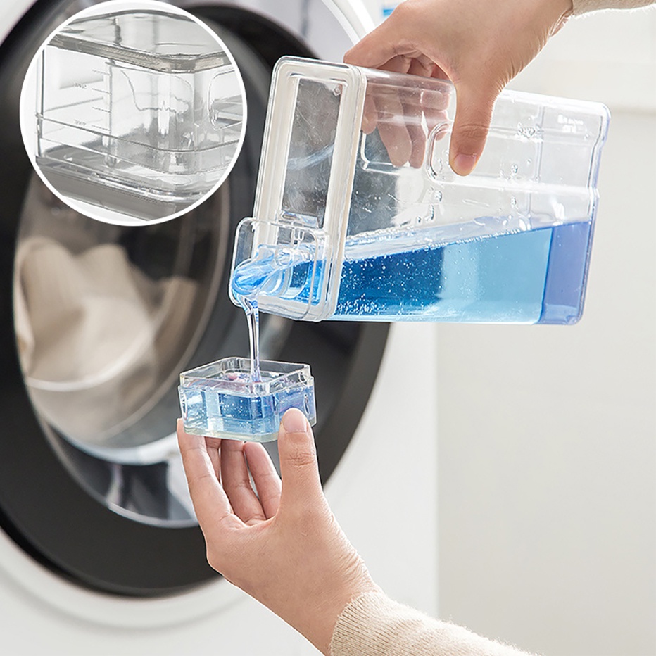 Large Capacity Laundry Detergent Empty Bottles Softener Storage Bottle ...