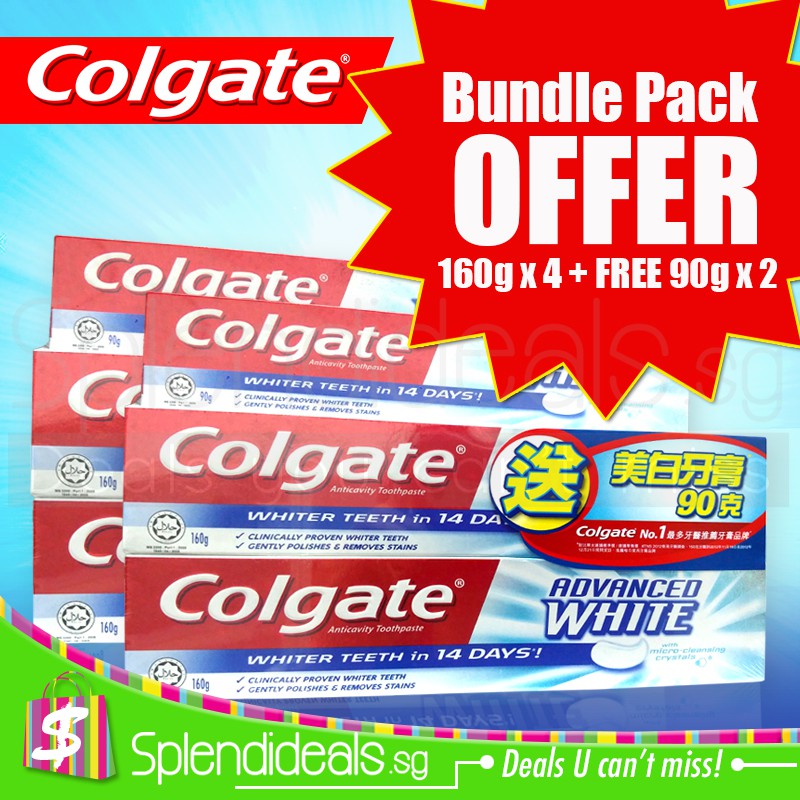 [SPECIAL for 3 BOXES] COLGATE ADVANCE WHITENING OPTIC WHITE TOOTHPASTE ...