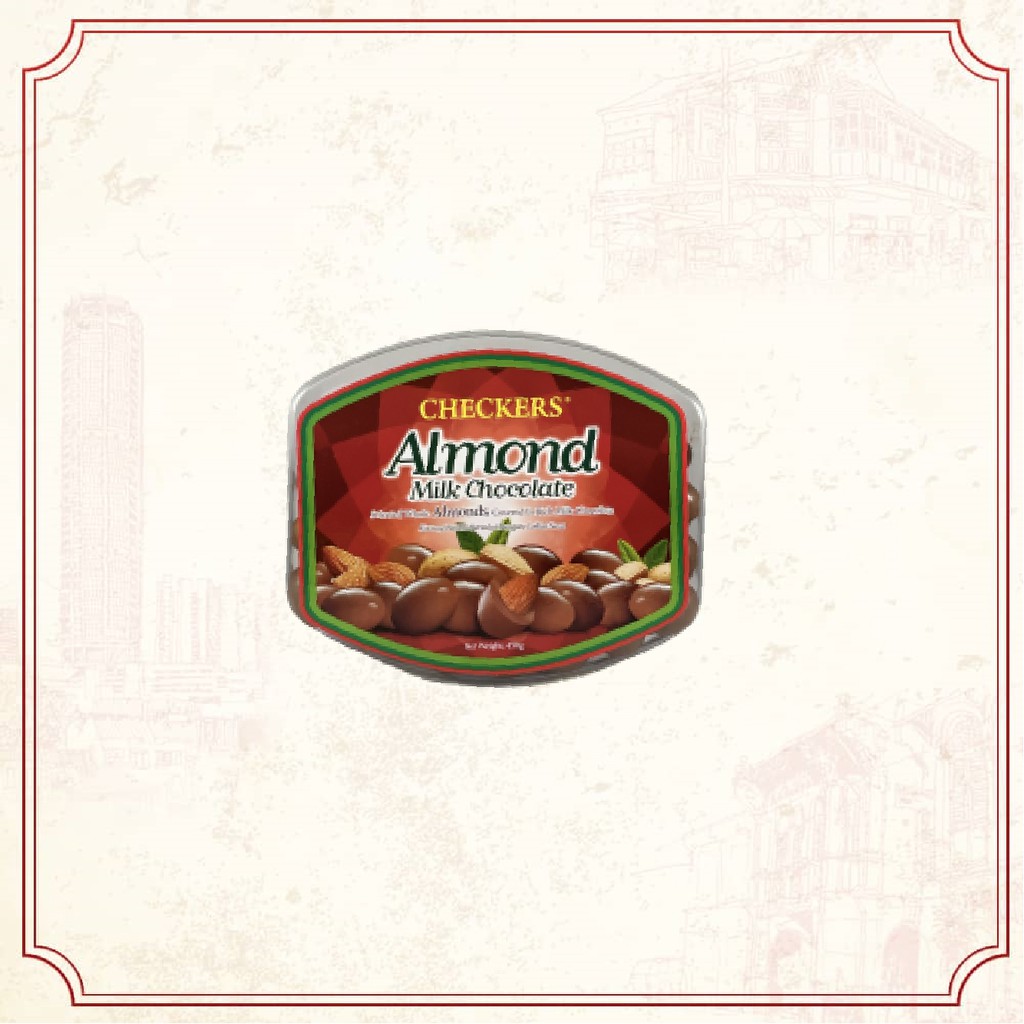 CHECKERS Almond Milk Chocolate (Oval) | Shopee Singapore