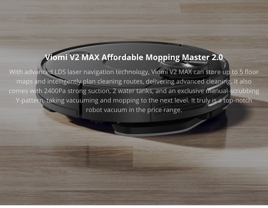 Viomi V2 Max LDS Robot Vacuum Mop Cleaner | Shopee Singapore