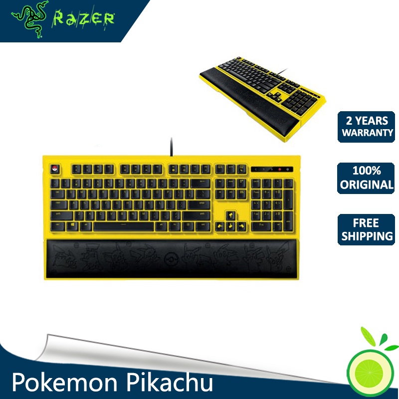 Razer Pokemon Pikachu Customized Original Backlit Keyboard Cute Girl ...