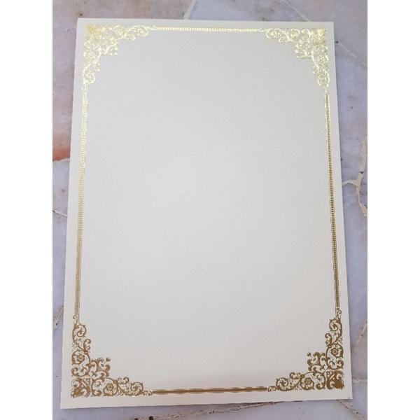 Certificate Blank Paper A4 Size | Shopee Singapore