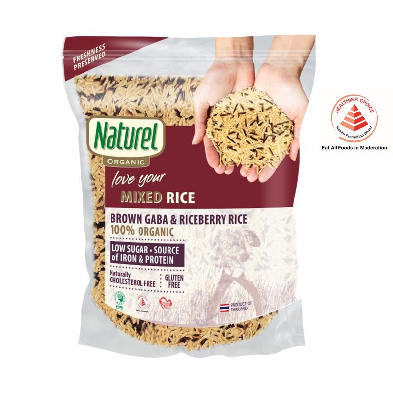 Naturel Organic Brown Gaba & Riceberry Rice (1.8kg) | Shopee Singapore