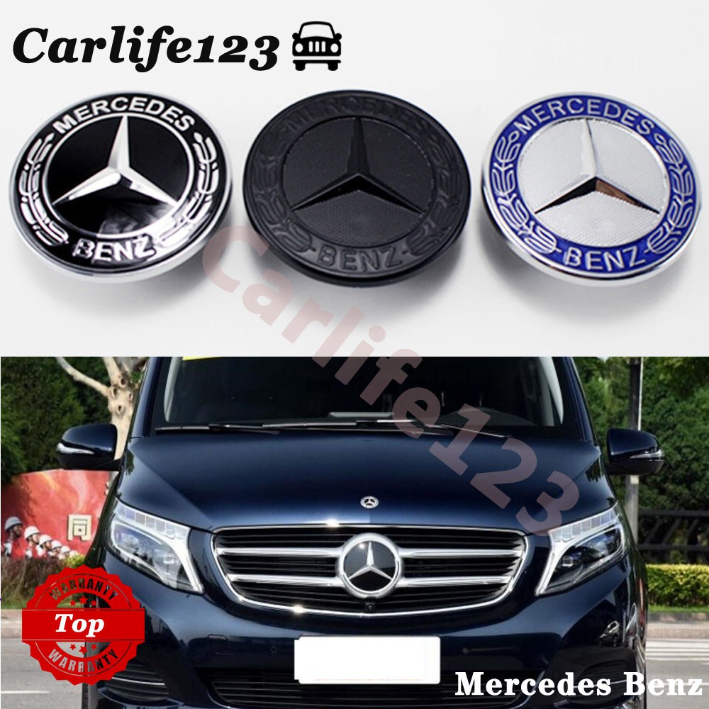 Mercedes Benz Front Logo Hood Badge Emblem Replacement | Shopee Singapore